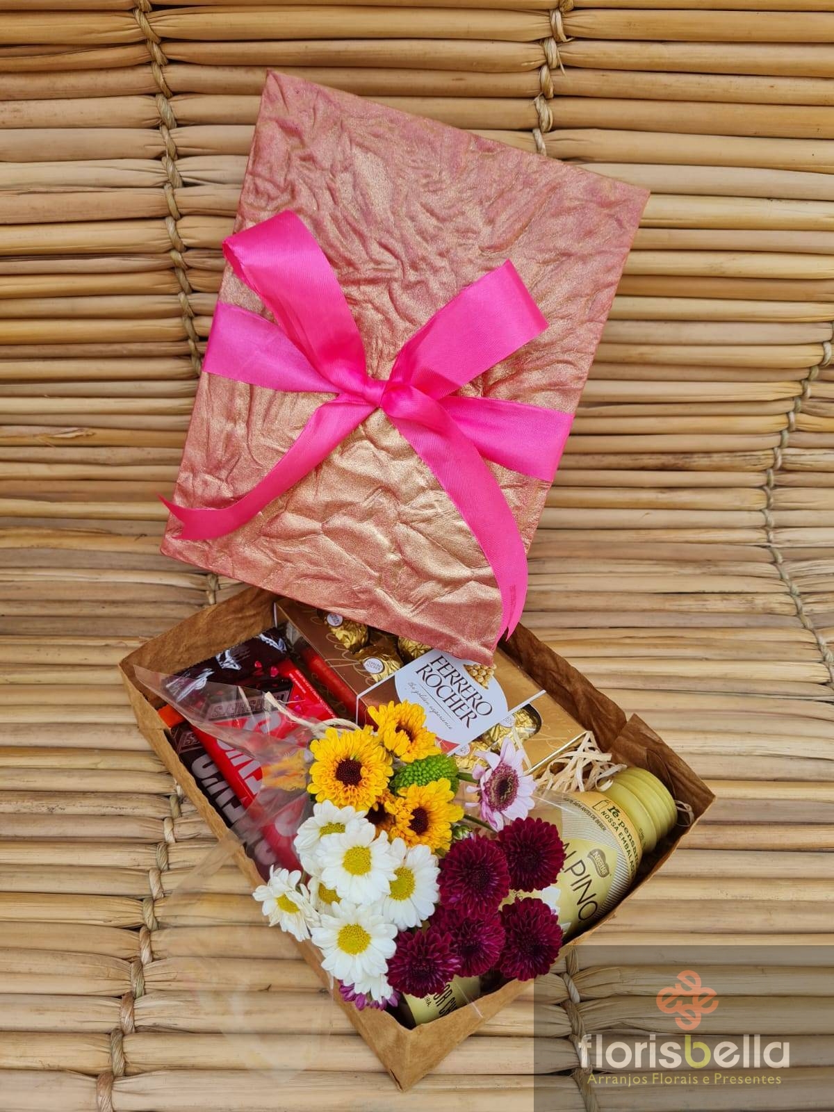 Surpresa de Chocolates - Cesta de Chocolate - Florisbella - Matriz Campinas