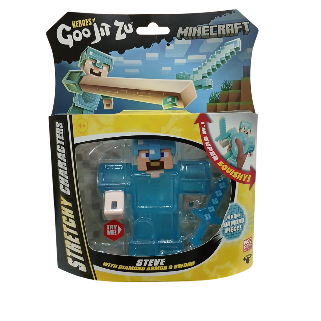 Goo Jit Zu Steve Armadura Minecraft - Sunny 004402 - Noy Brinquedos