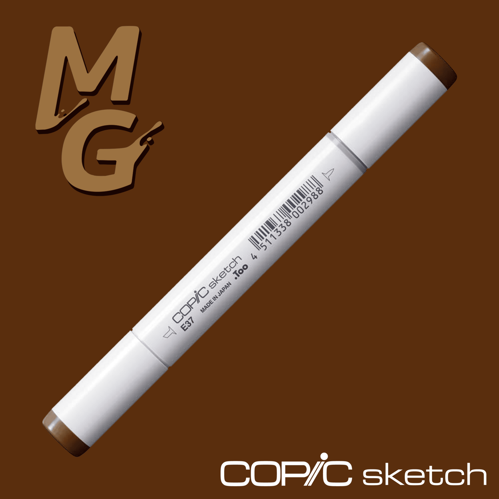Marcador Copic Sketch Sepia E37 - Mundo Grafite