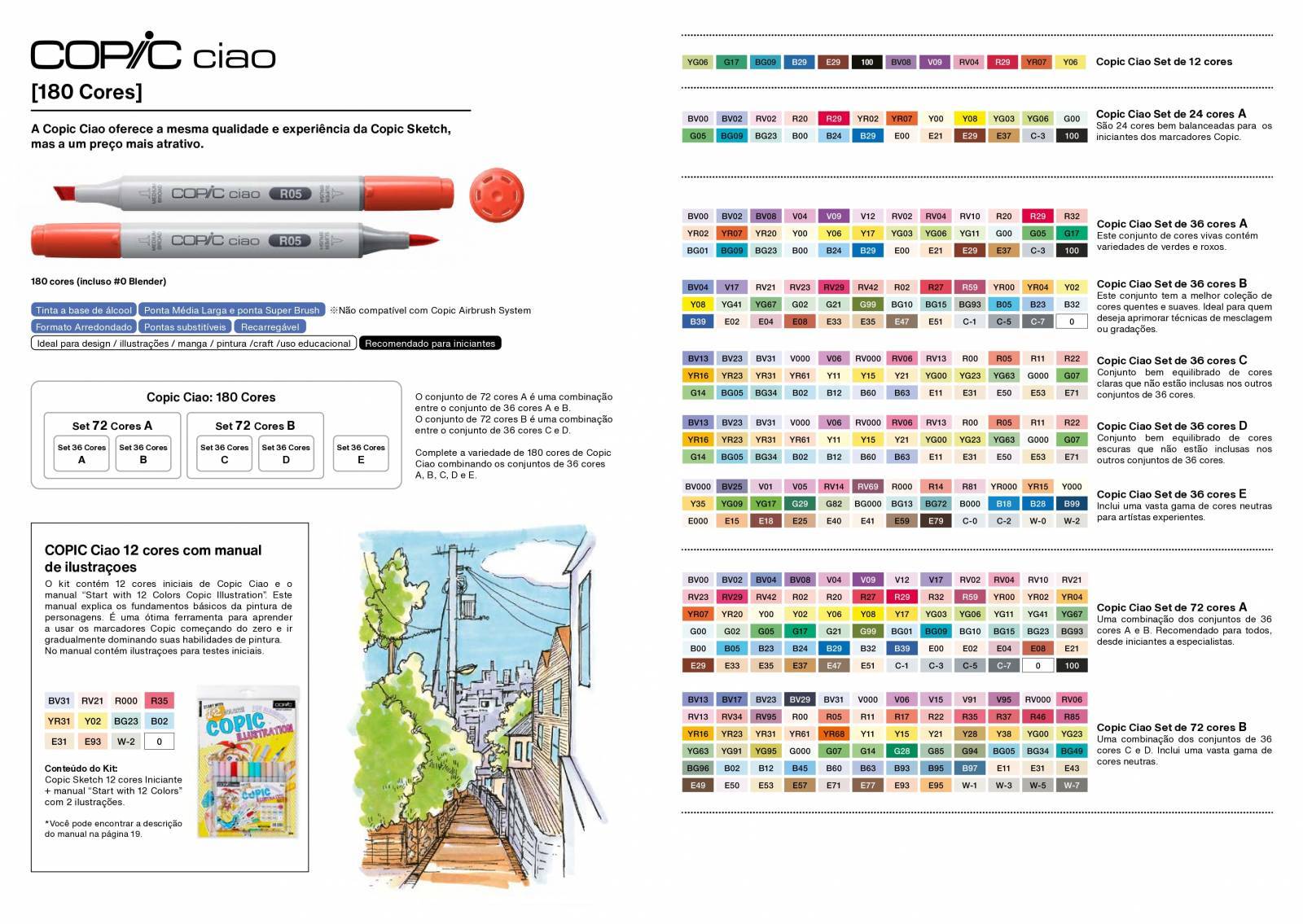 Marcador Copic Ciao Egg Shell E50 - Mundo Grafite