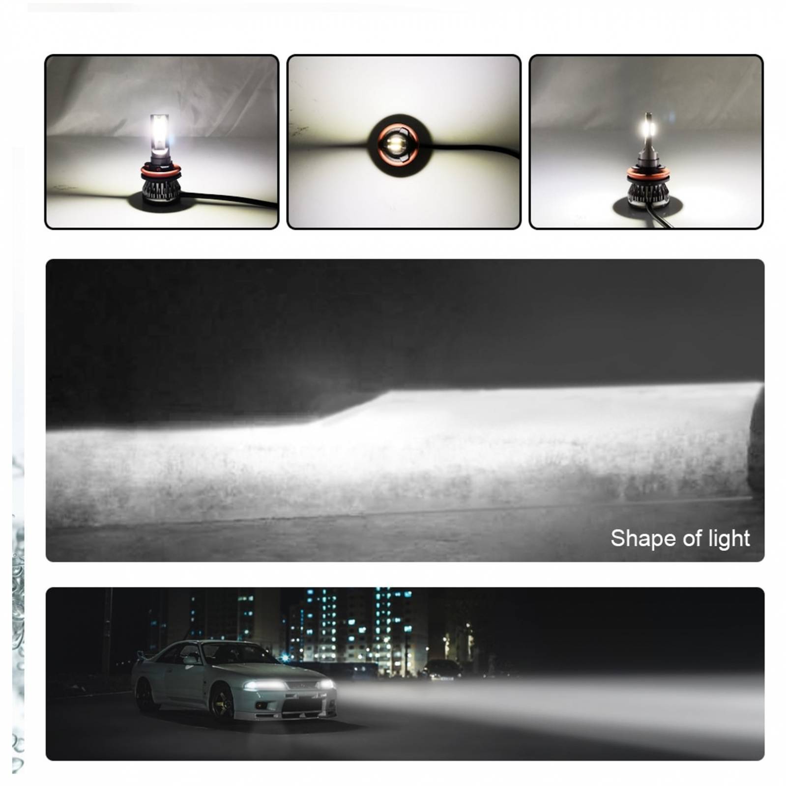 Kit Lampada H7 LED 6000K Farol DS3 DS4 DS5 Luz Baixa Par - Sul Acessorios