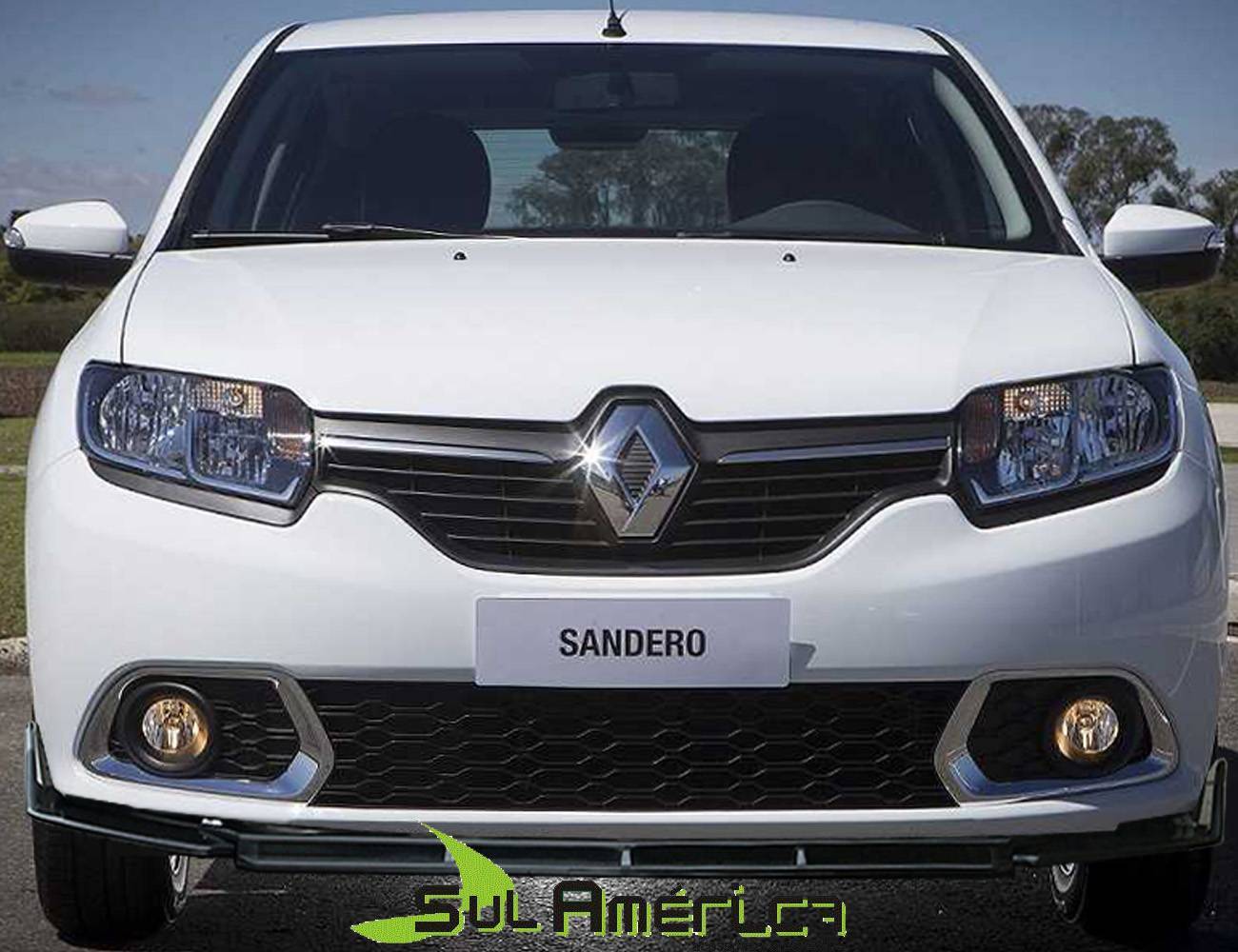 Spoiler Dianteiro Sandero Logan 15 16 17 18 Black Piano - Sul Acessorios