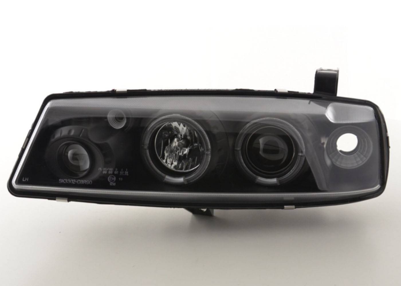 Farol Led Angel Eyes Calibra 93 94 95 96 97 Sonar Negro Par - Sul ...