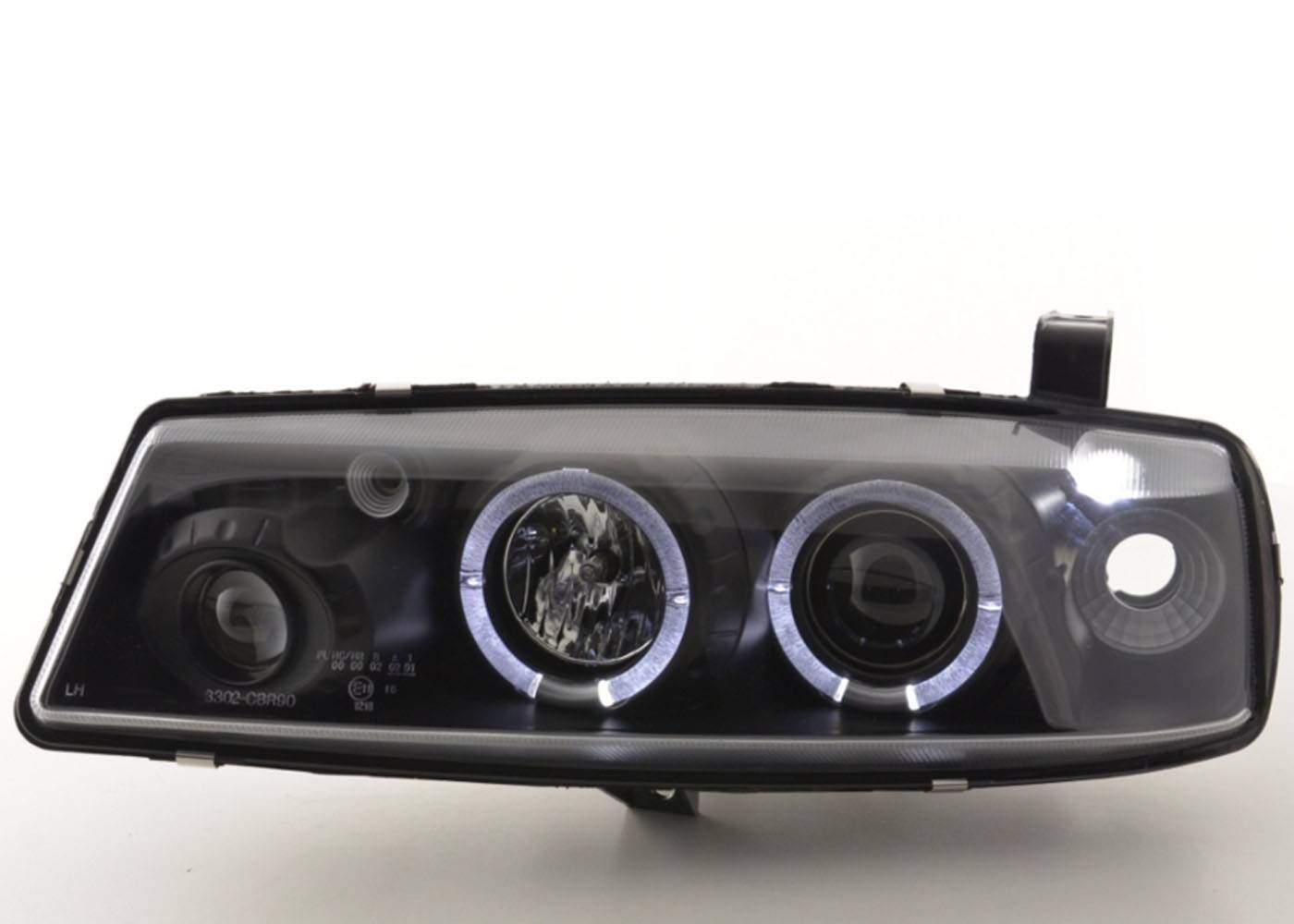 Farol Led Angel Eyes Calibra 93 94 95 96 97 Sonar Negro Par - Sul ...