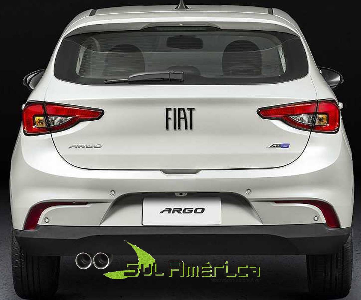 Ponteira Dupla Fiat Argo 17 18 19 20 21 22 23 24 Aço Inox - Sul Acessorios