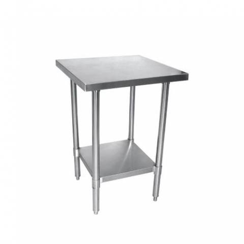 MESA INOX 430 63X61,5X70CM CENTRO COM PRATELEIRA INFERIOR LI - Nipomaq