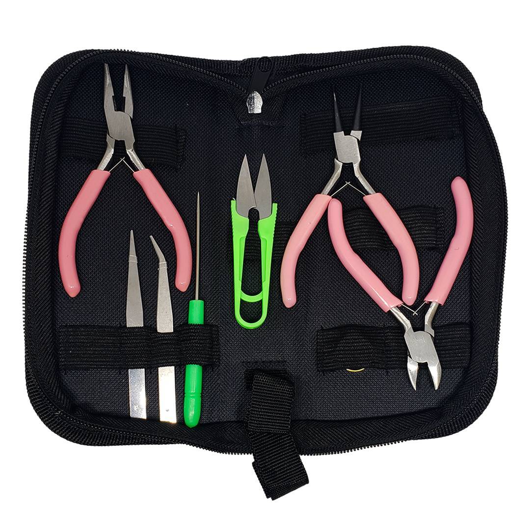 Kit de Alicates para Bijouteria com Estojo - Lanmax - Armarinhos Nodari