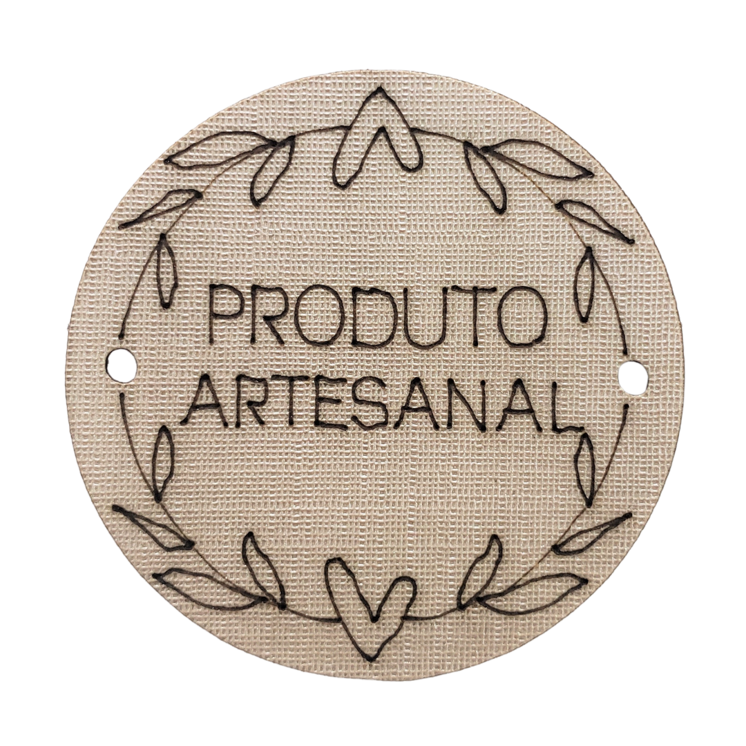 Etiqueta Redonda Arabesco Coração - Produto Artesanal - Un - Armarinhos ...