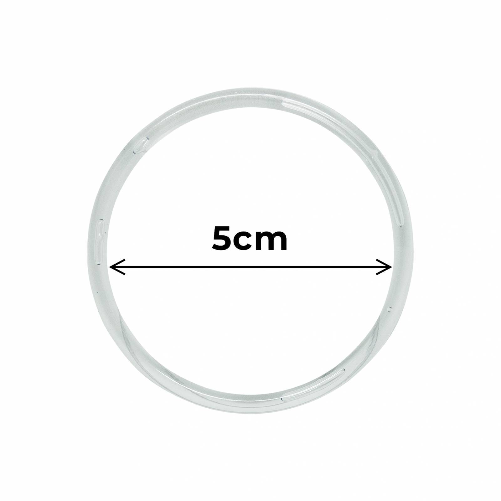 Argola Plástica Transparente - Jowama - N°50 - Armarinhos Nodari