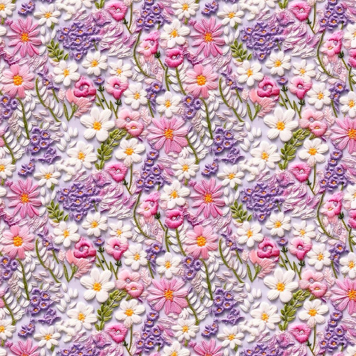 Tecido Tricoline Digital Estampado 3D Floral Selena - Ref. 2 ...
