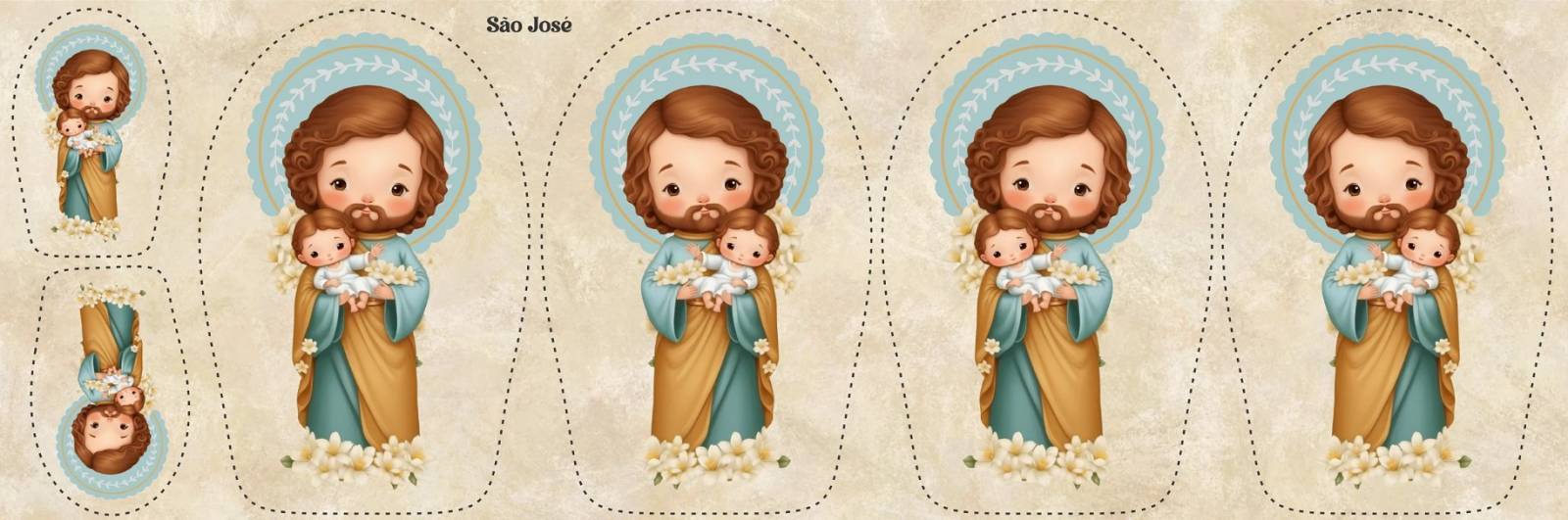 Tecido Tricoline Digital Painel Santinhos São José - Ref. - Armarinhos ...