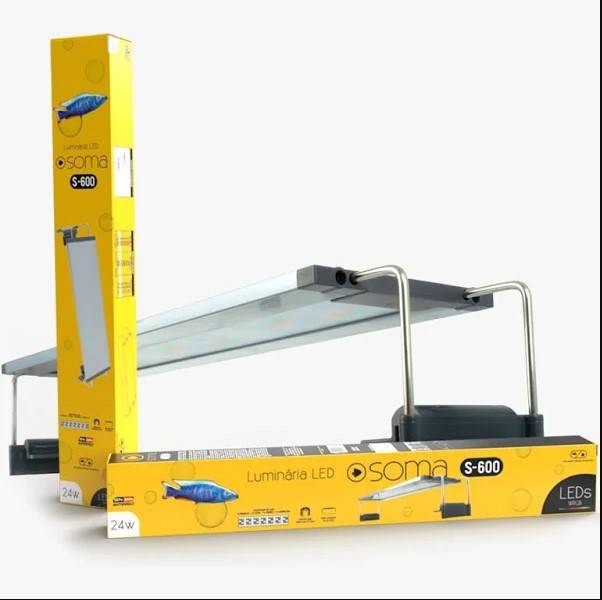 Luminária SOMA Led S- 600 (24W) LED WRGB Bivolt - Aquamazing Fish Store