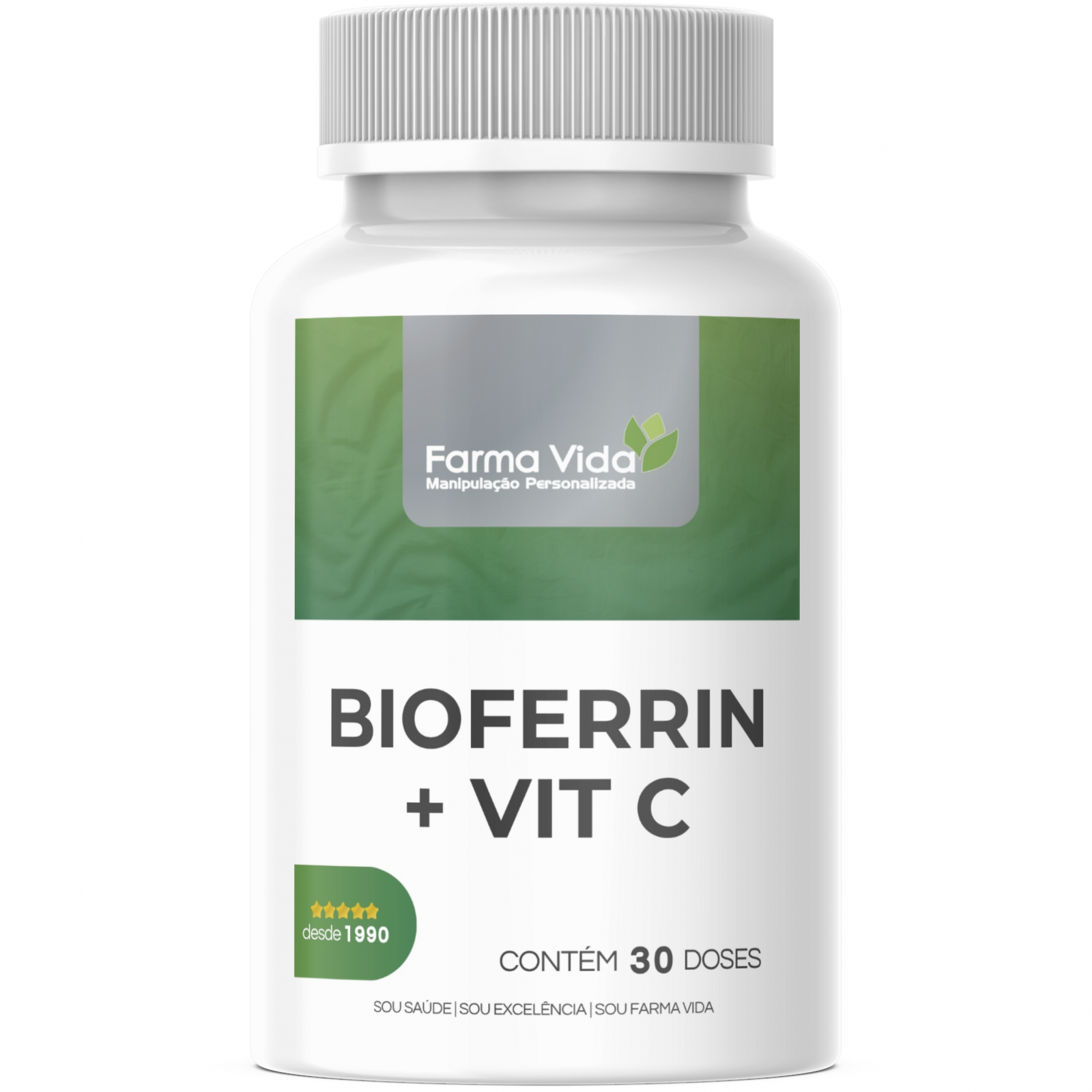 Bioferrin + Vitamina C - 30 Doses - Farma Vida Farmácia