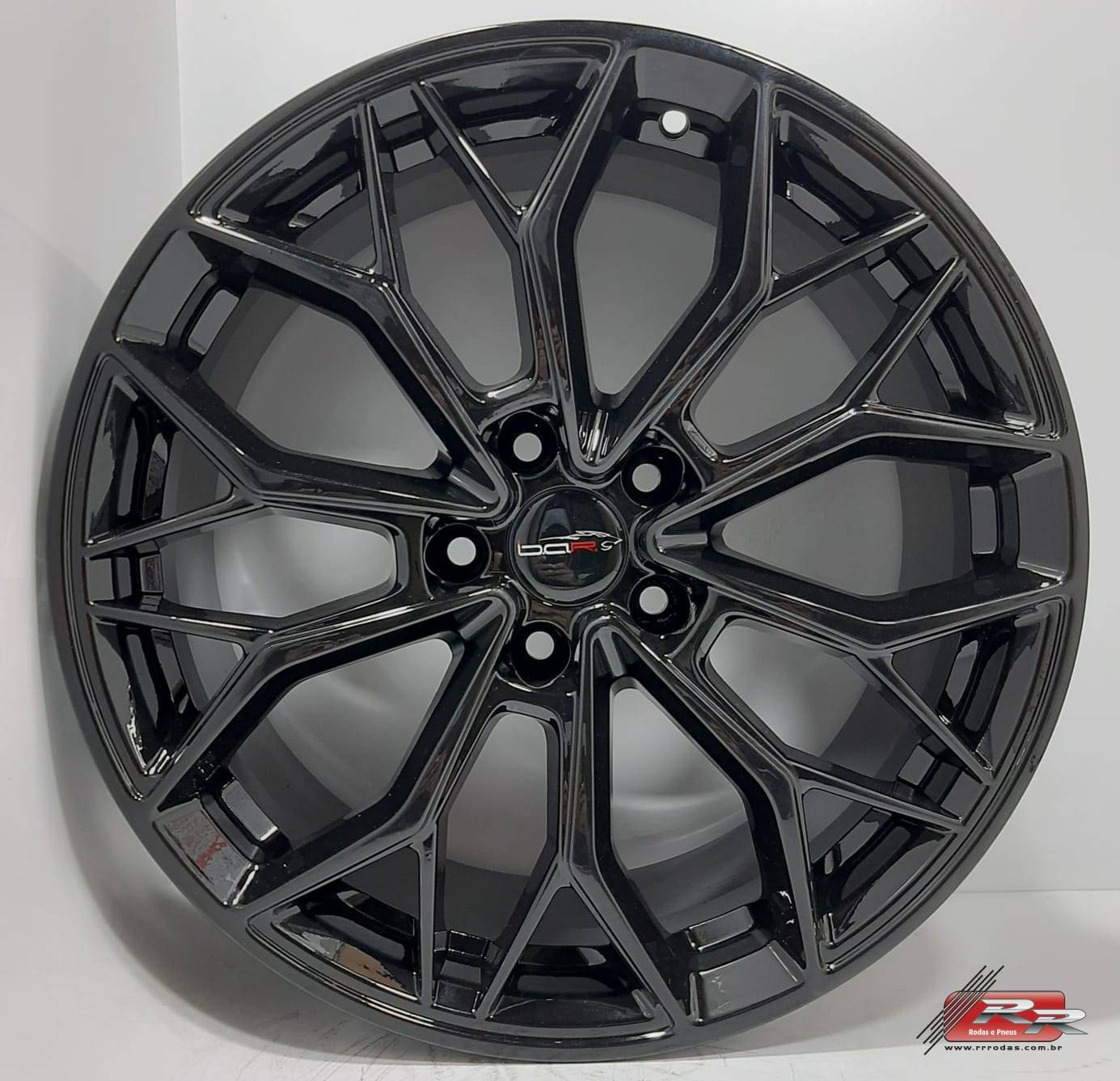 JOGO DE RODA STROLLER ESPORTIVA BAR 18X8 BLACK 5X120 ET 40 - RR Rodas