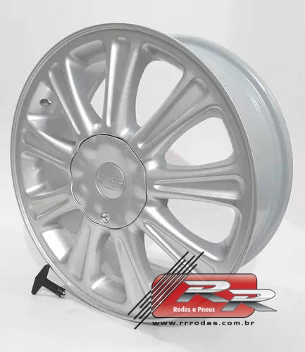 JOGO DE RODA ATENAS ESPORTIVA BRW 1610 17X6 PRATA 4X100 ET 42 - RR Rodas