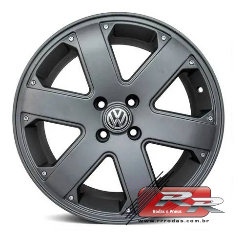 JOGO DE RODA VW PARATI TRACK FIELD REPLICA ZUNKY ZK110 15X6 GRAFITE ...