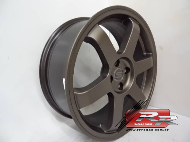 JOGO DE RODA S247 ESPORTIVA SCORRO 18X7,5 BRONZE 4X100 ET 40 - RR Rodas