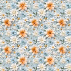 Tecido Tricoline Digital Estampado - Coleção Soft Daisies - Fabricart ...